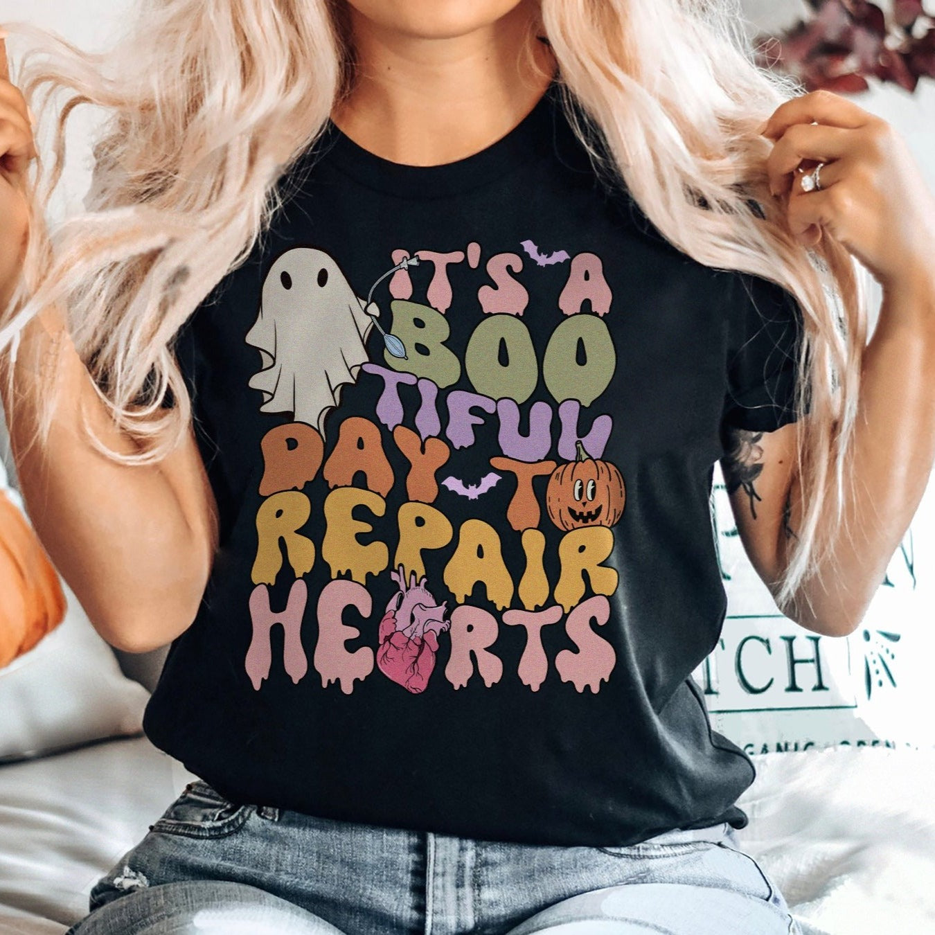 Bootiful Day to Repair Hearts T-Shirt – Shift Drip Co.