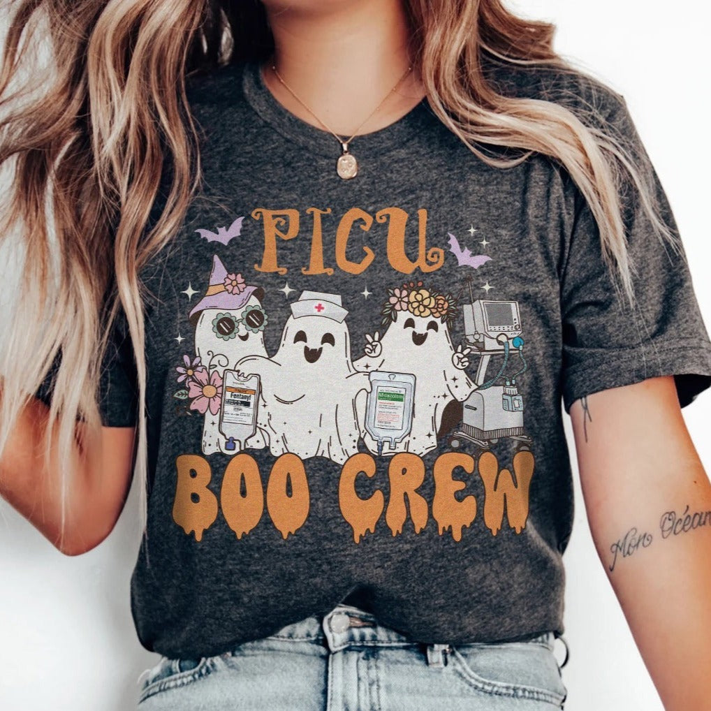 PICU Boo Crew Ghosts T-Shirt – Shift Drip Co.