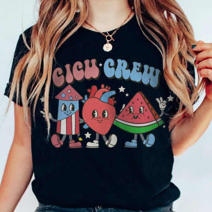 Retro CICU Crew July 4th T-Shirt – Shift Drip Co.