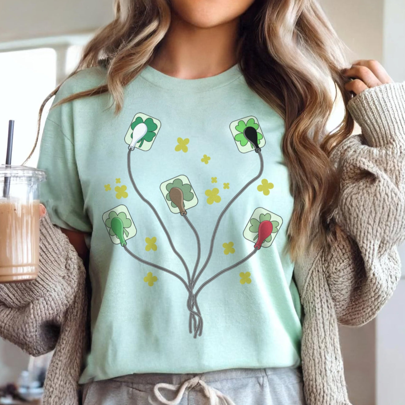 Saint Patrick's EKG Leads T-Shirt – Shift Drip Co.