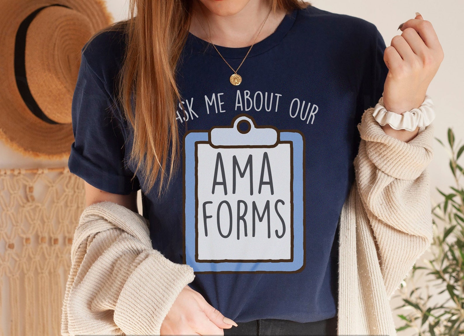 Ask Me About Our AMA Forms T-Shirt – Shift Drip Co.